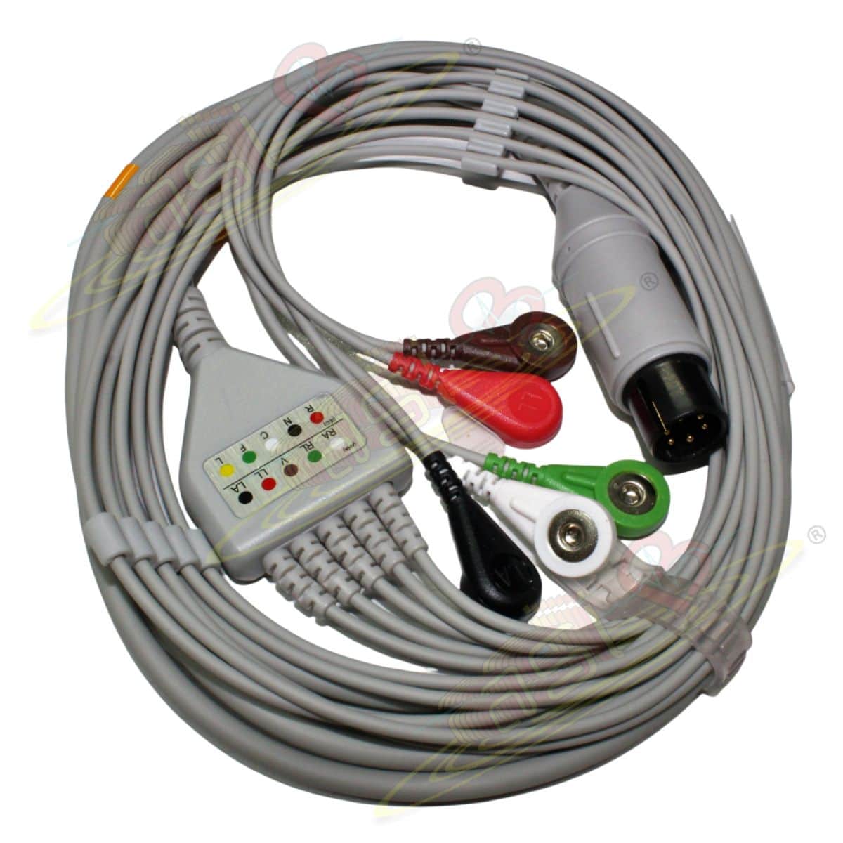 CABLE DE PACIENTE PARA MONITOR DE SIGNOS VITALES · 6 PIN · COMPATIBLE ...