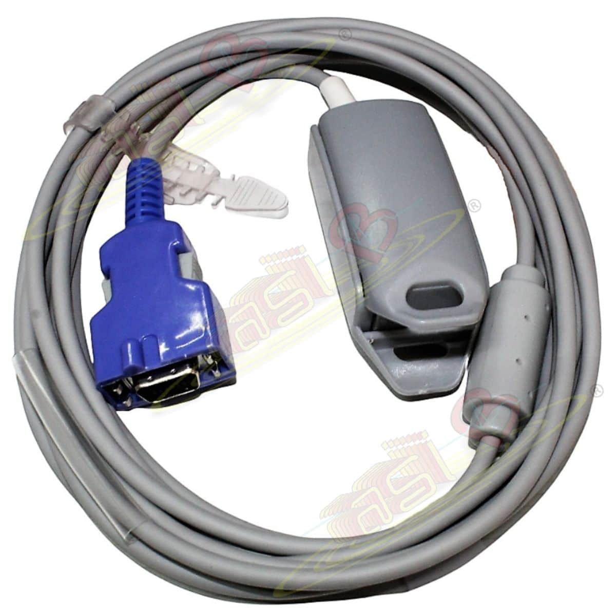 CABLE SPO2 PARA OXÍMETRO · 14 PIN · TEC. OXIMAX · COMPATIBLE NELLCOR – asiB